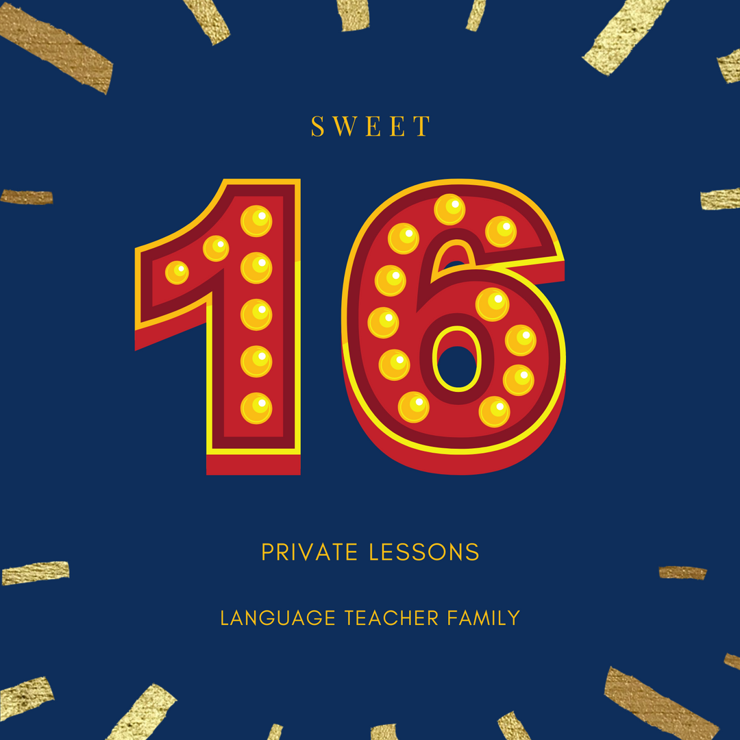 Private Lessons 16 lesson bundle – language teacher family
